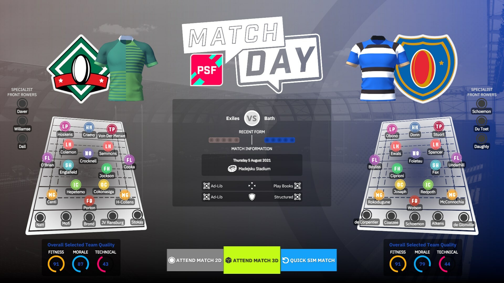 Rugby Union Team Manager 4 | indienova GameDB 游戏库