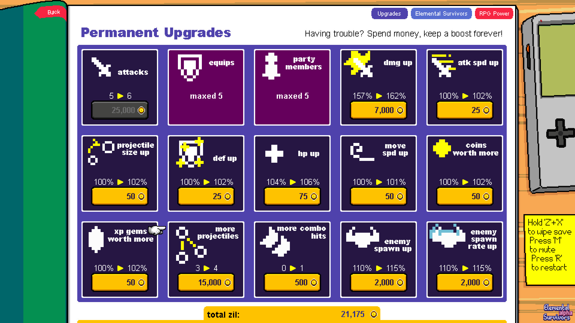 Elemental Survivors | indienova GameDB 游戏库